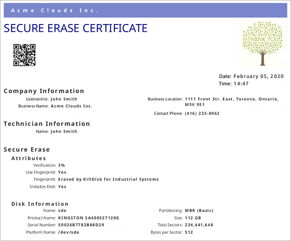 Erase Certificates